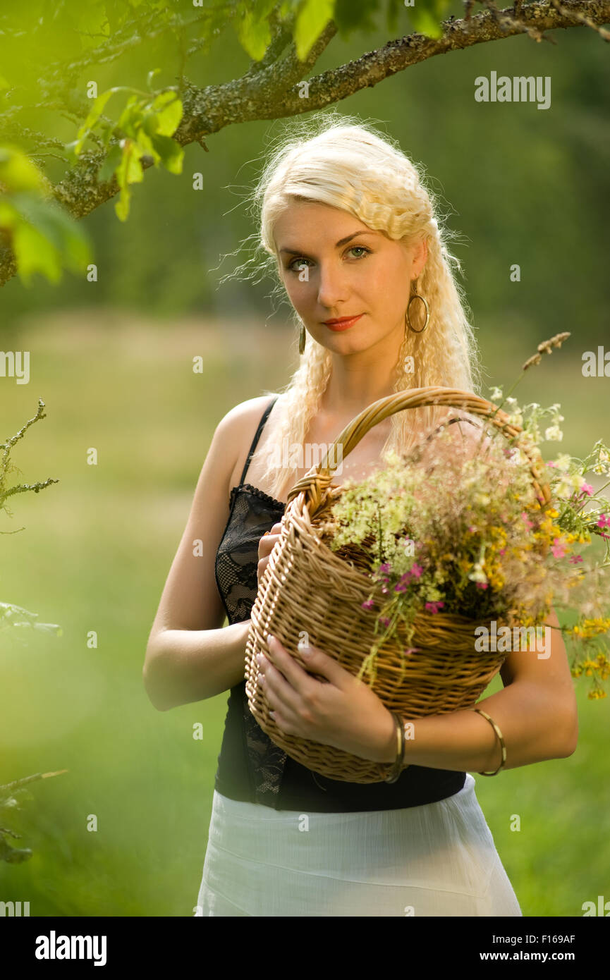 Beautiful woman outdoor Stock Photo - Alamy
