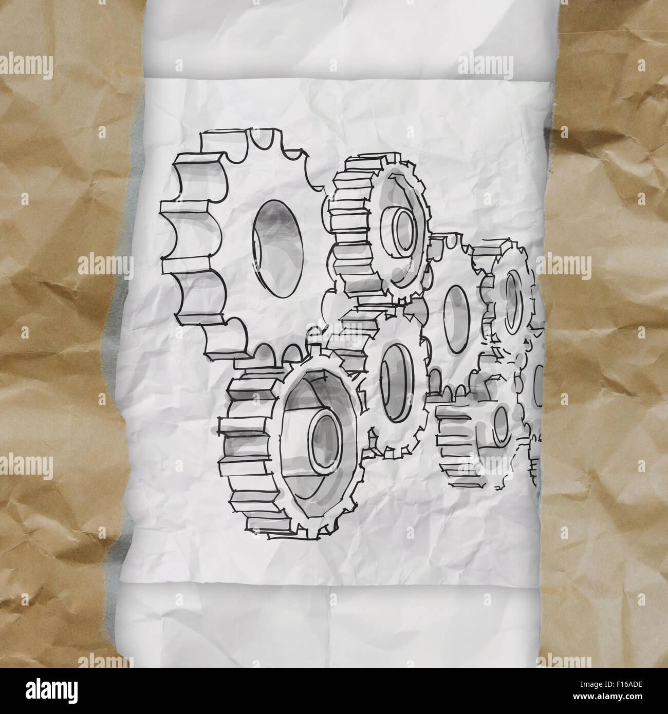 Hand drawn machine hi-res stock photography and images - Alamy