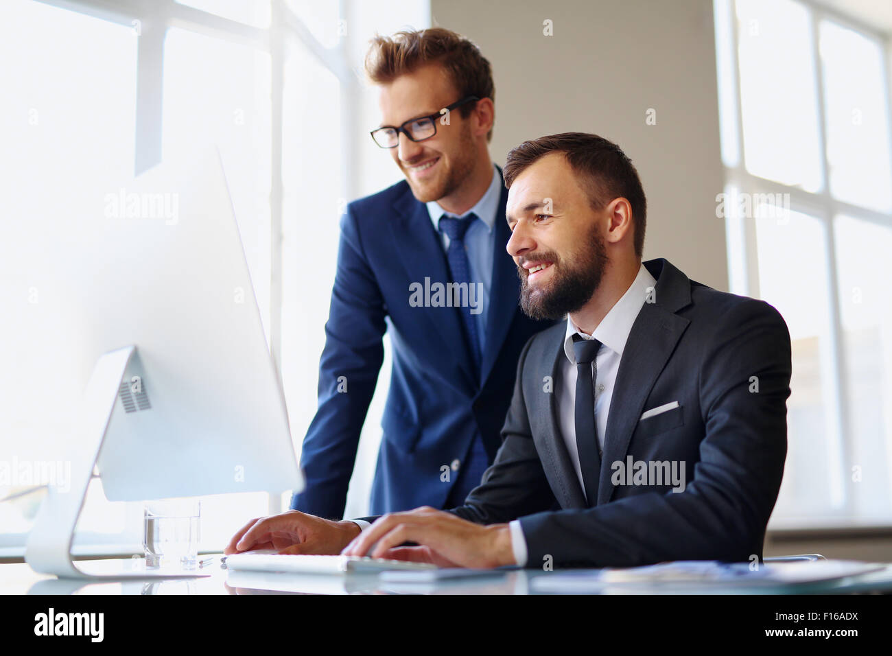 Two successful businessmen hi-res stock photography and images - Alamy