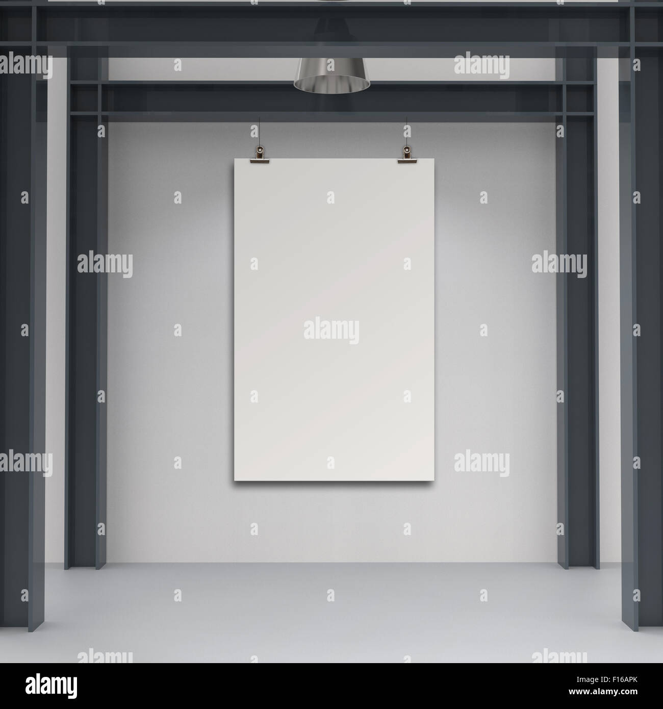 empty modern style frame on composition wall as concept Stock Photo - Alamy