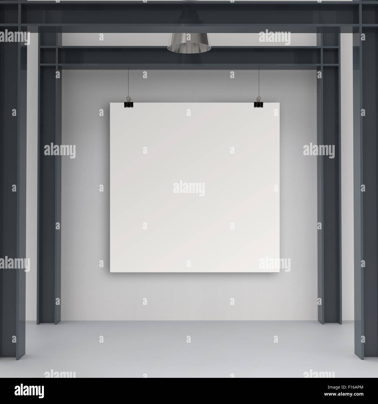 empty modern style frame on composition wall as concept Stock Photo - Alamy