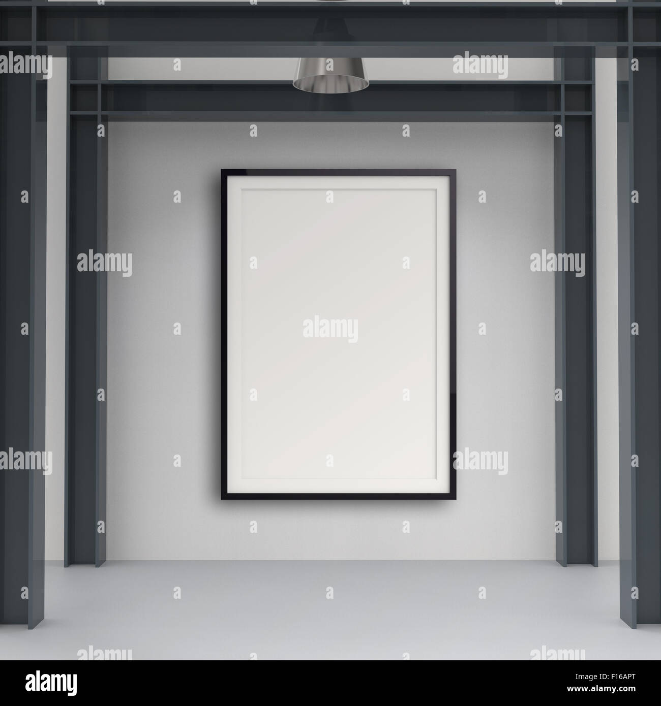 empty modern style frame on composition wall as concept Stock Photo - Alamy