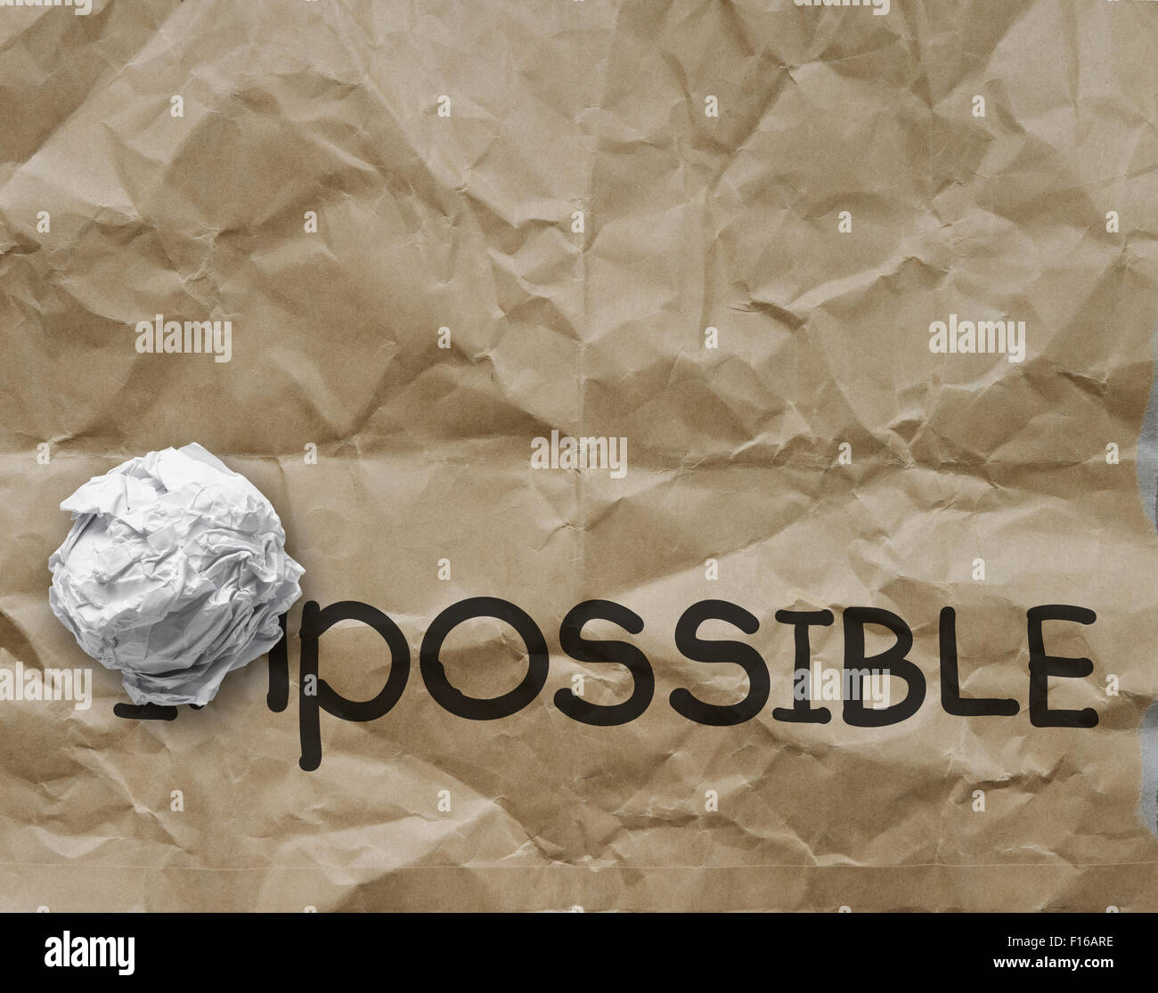 Impossible word hi-res stock photography and images - Alamy