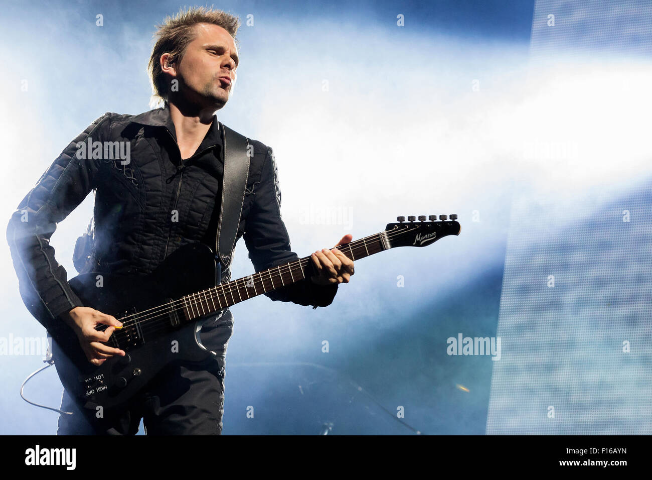 Muse performing live at the Bravalla Festival Featuring: Muse, Matt ...