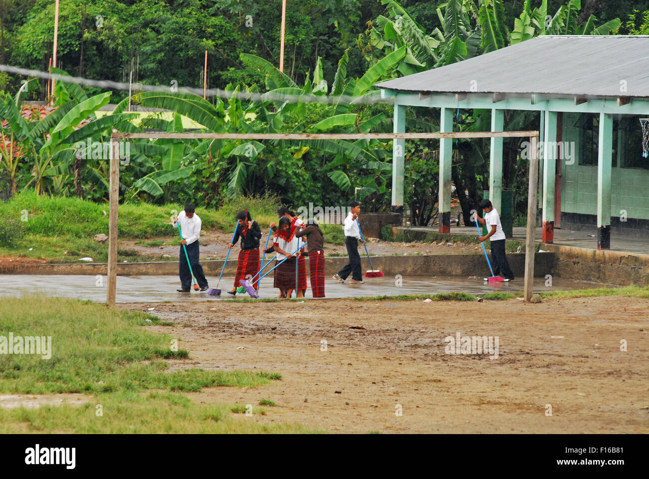 Children trash school yard hi-res stock photography and images - Alamy
