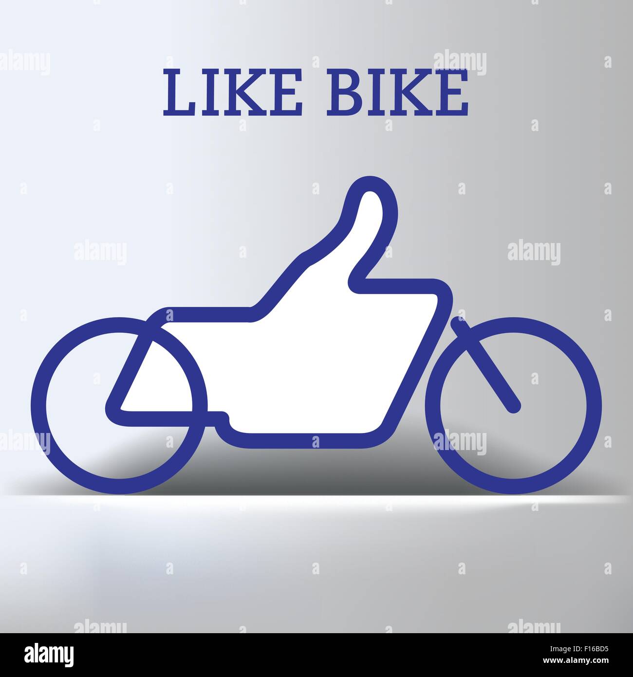 Bike Like Thumbs Up Graphic Stock Vector Image & Art - Alamy