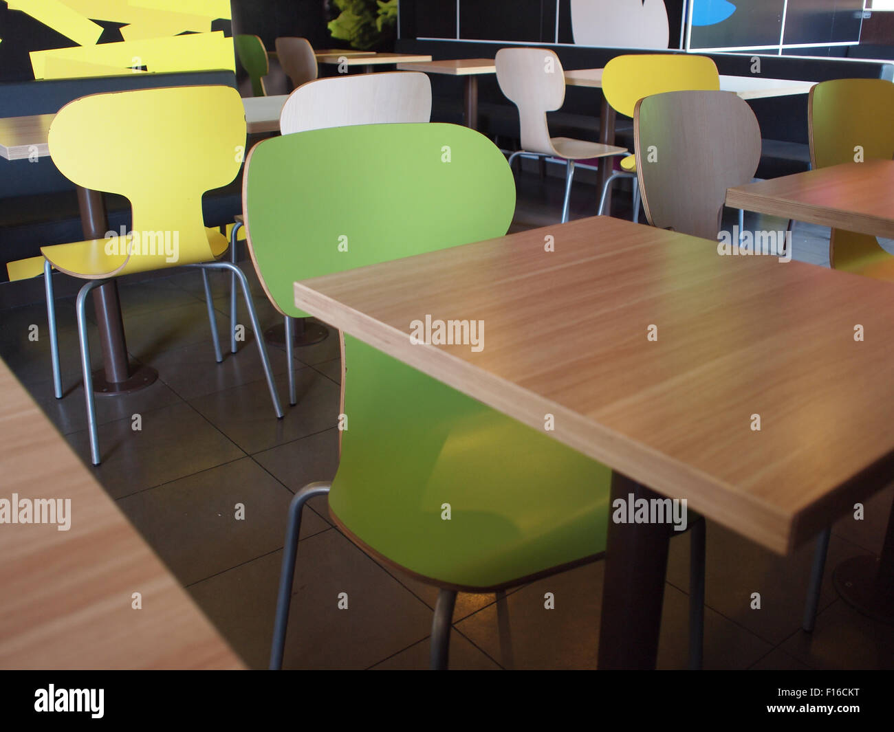 Fast food restaurant interior chair hi-res stock photography and images ...