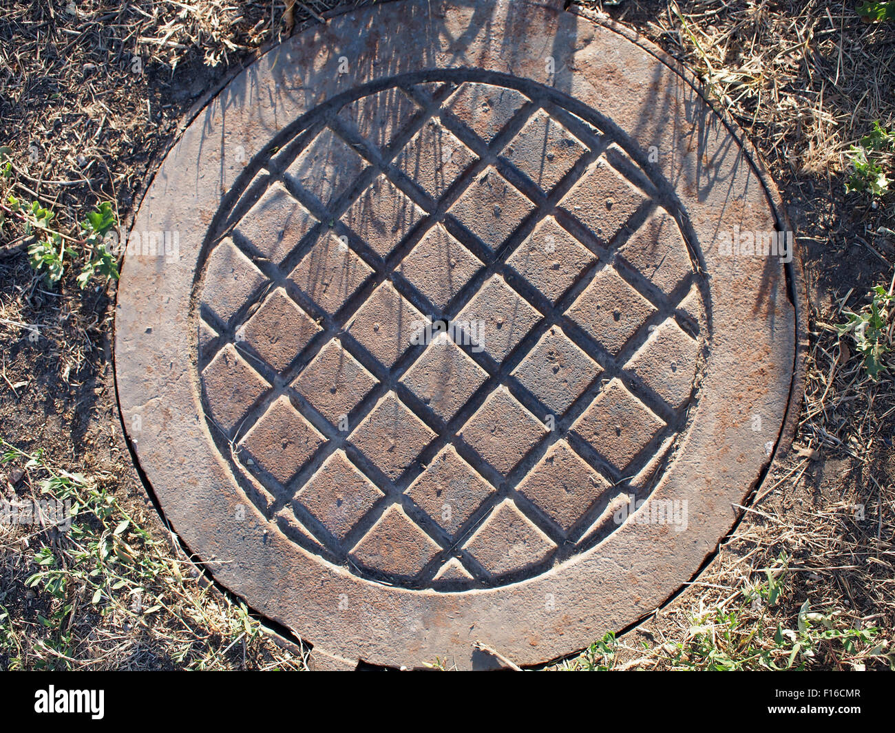 Manhole top view hi-res stock photography and images - Alamy