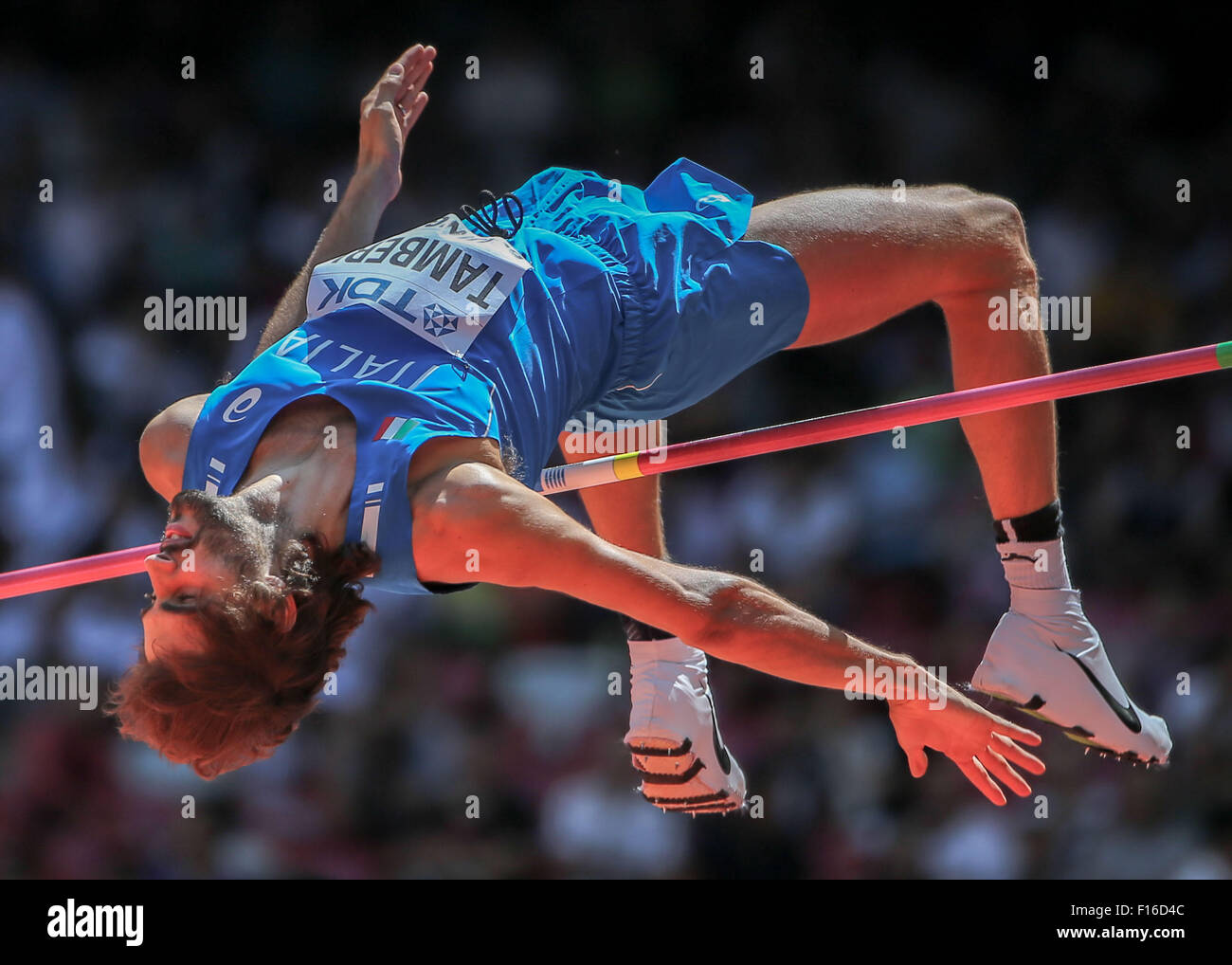 Beijing, China. 28th Aug, 2015. Italy's Gianmarco Tamberi competes at ...