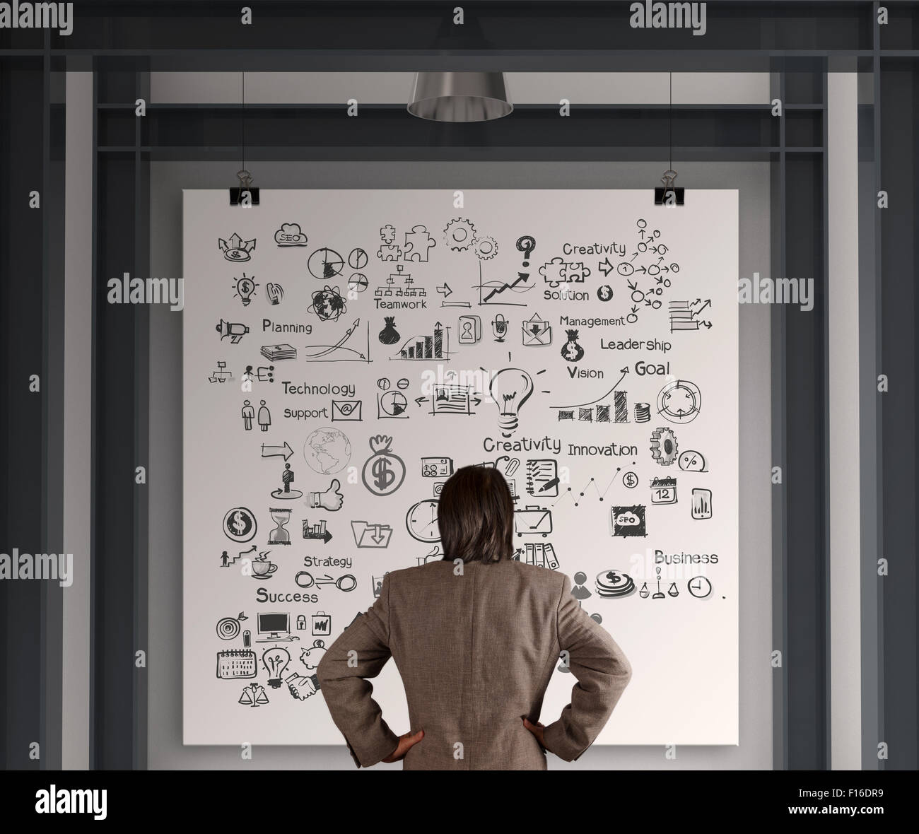 Man looking at poster wall hi-res stock photography and images - Alamy