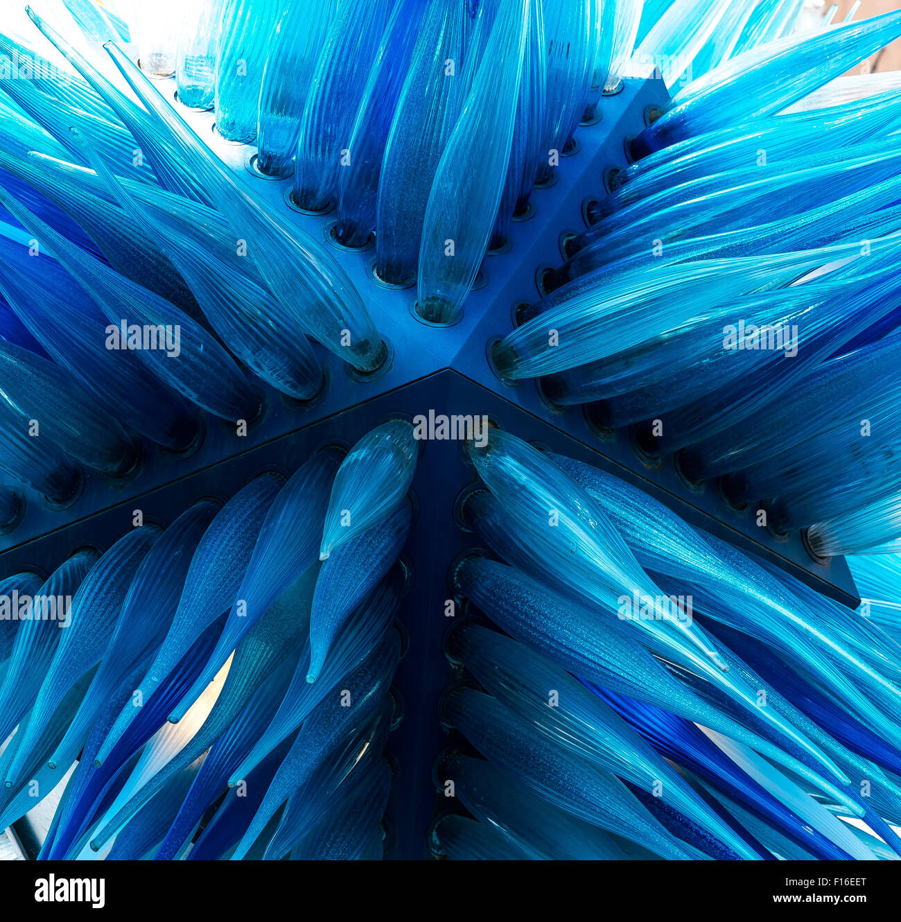 Blue Glass statue Stock Photo - Alamy