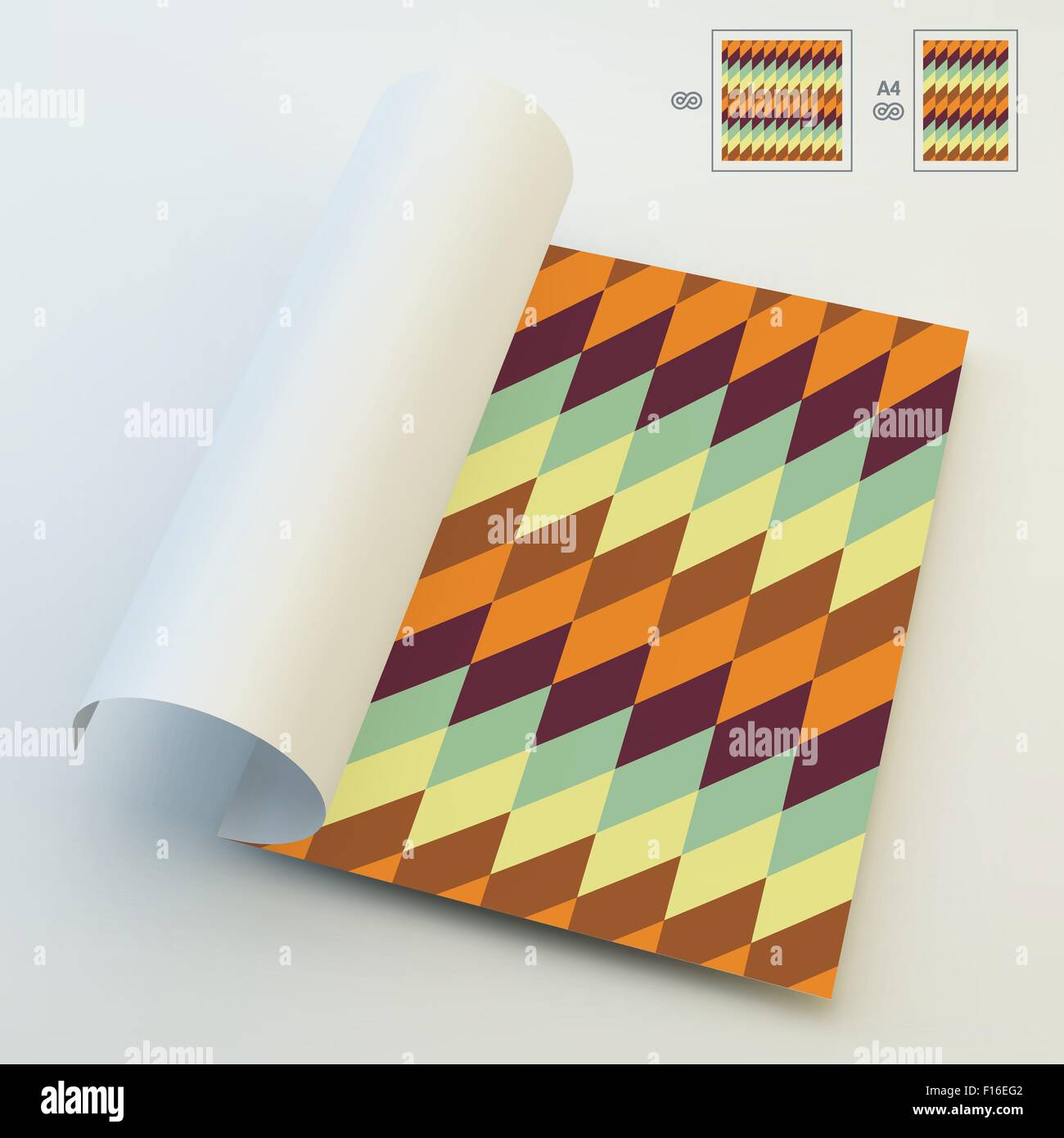 Seamless Vector Background. A4 Business Blank. Can Be Used For ...