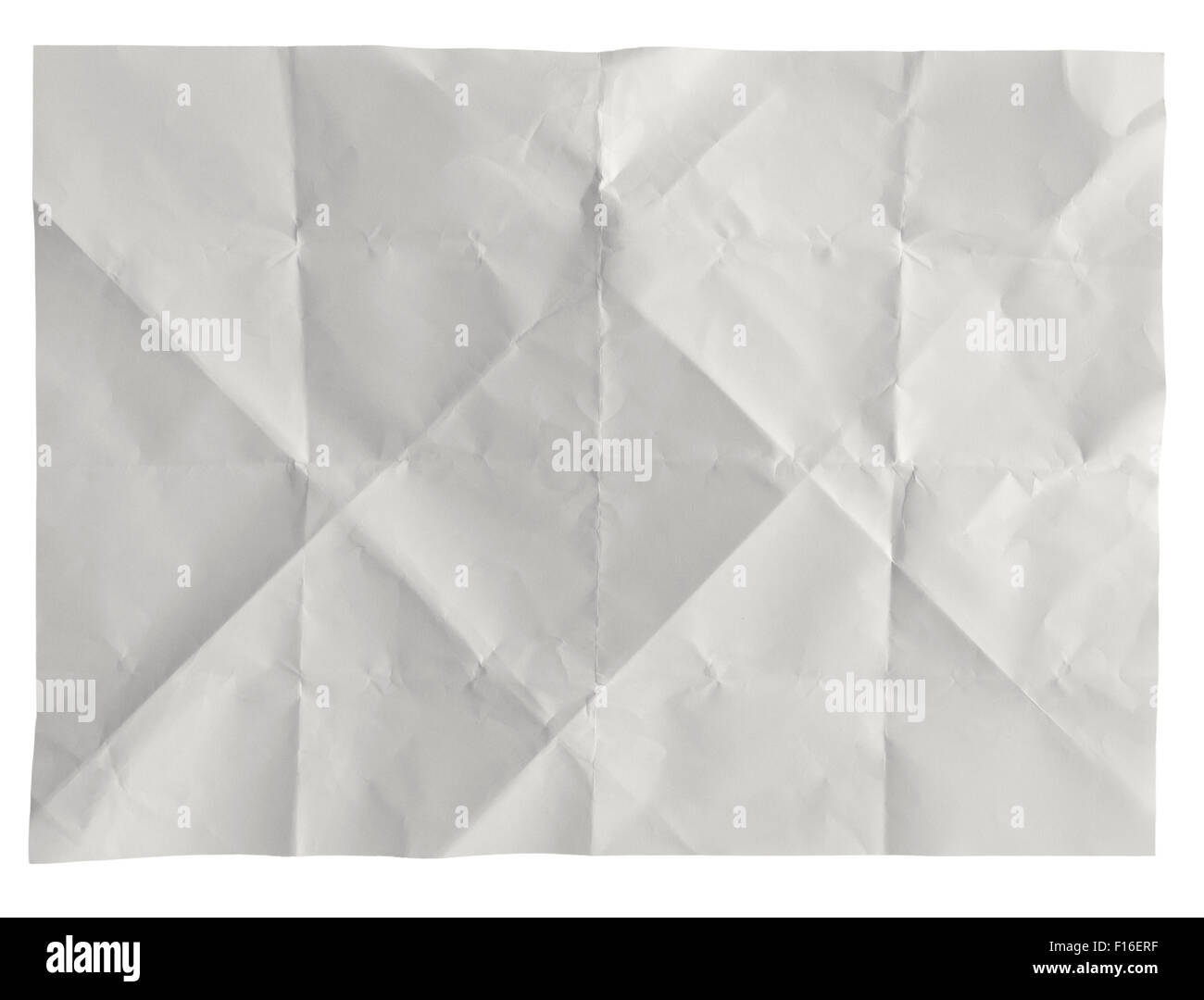 white crumpled paper background texture Stock Photo - Alamy