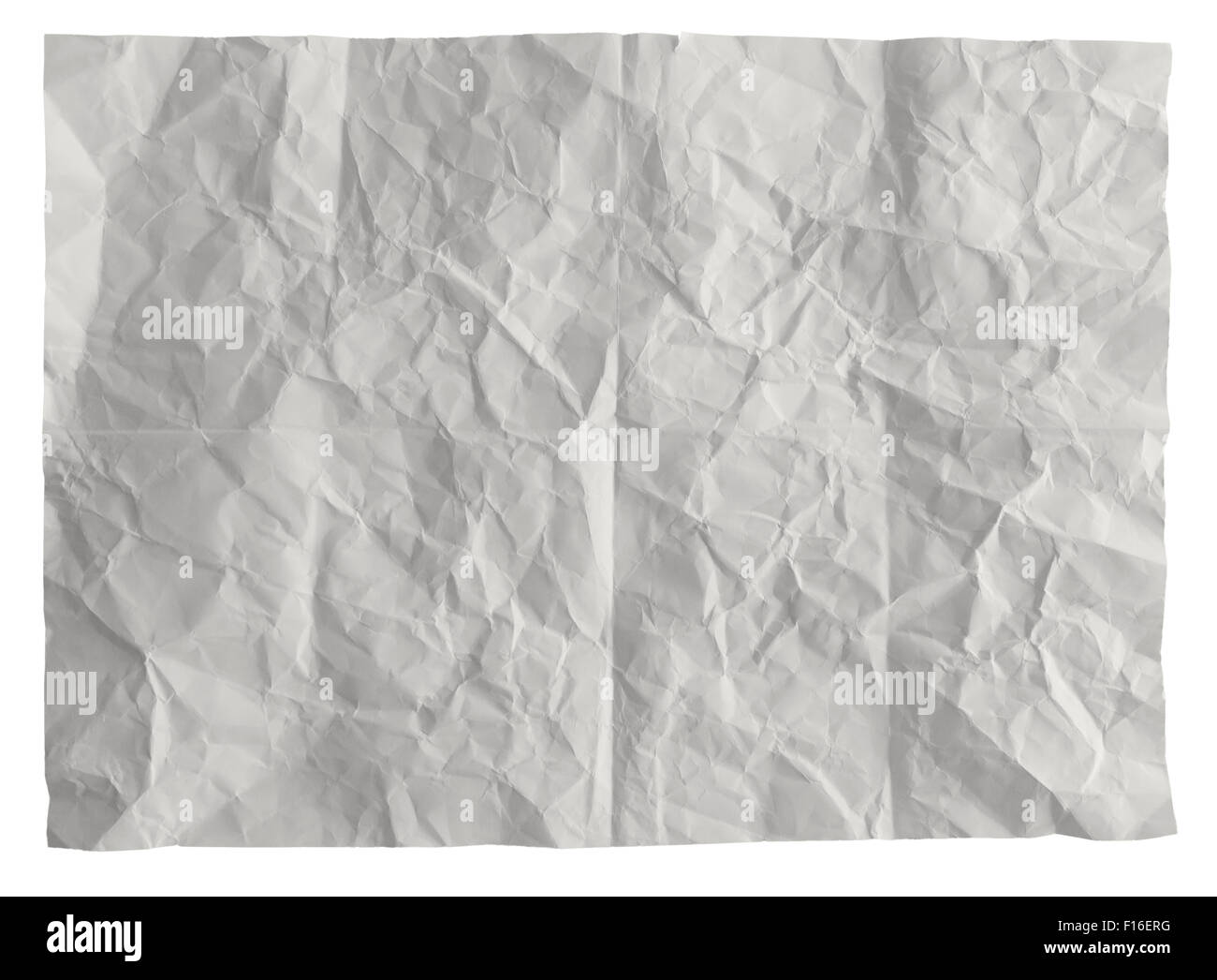 white crumpled paper background texture Stock Photo - Alamy