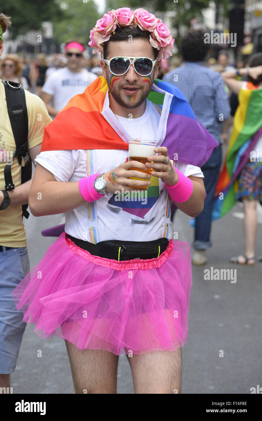 London Pride 2015, celebrating the diversity of the LGBT community ...