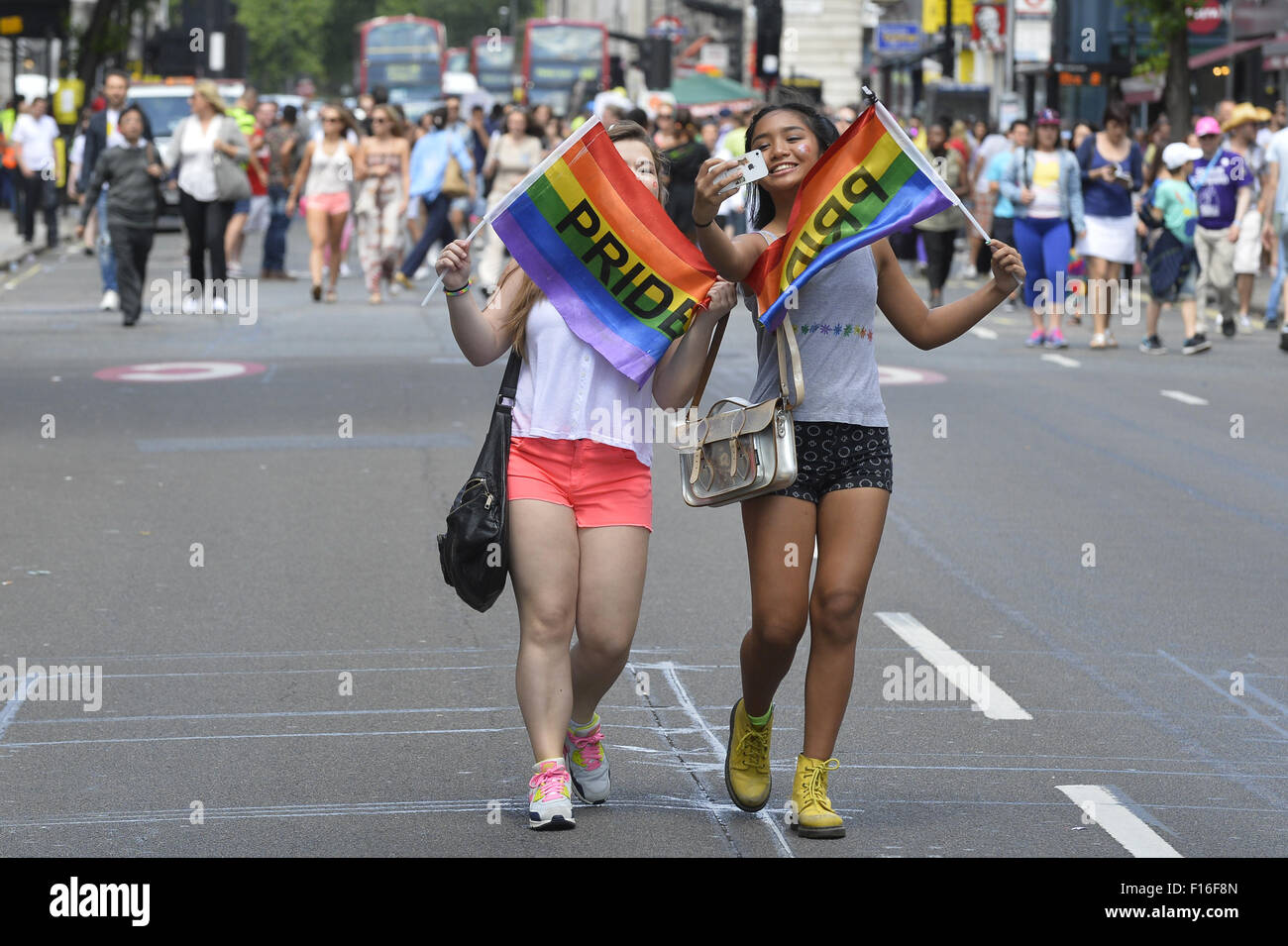 London Pride 2015, celebrating the diversity of the LGBT community ...