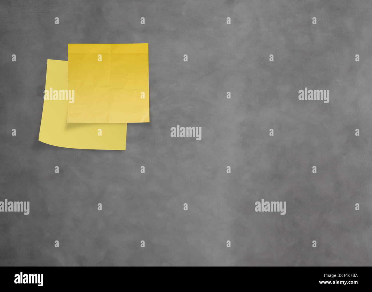blank crumpled sticky note paper on texture wall as concept Stock Photo ...