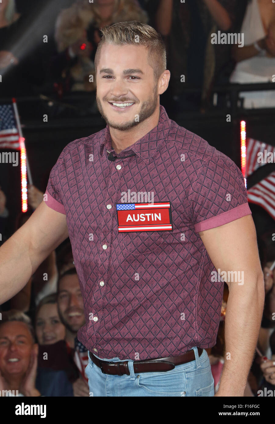 London, UK. 27th August, 2015. Austin Armacost at Celebrity Big Brother ...
