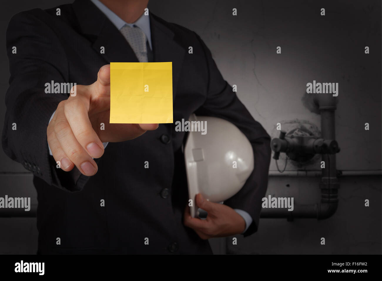 businessman hand show great jobs words on sticky note with white ...