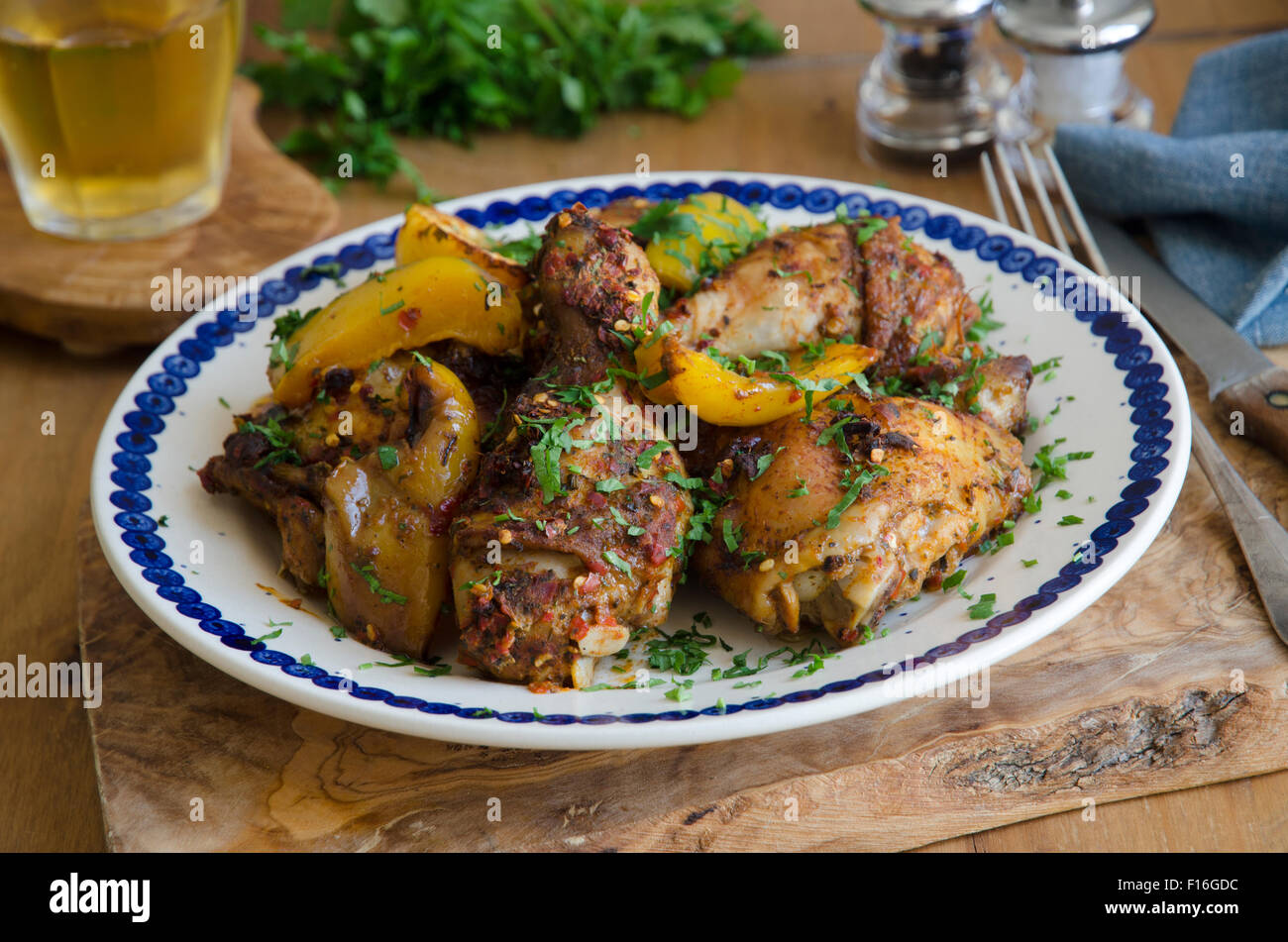 Chilli chicken thighs hi-res stock photography and images - Alamy