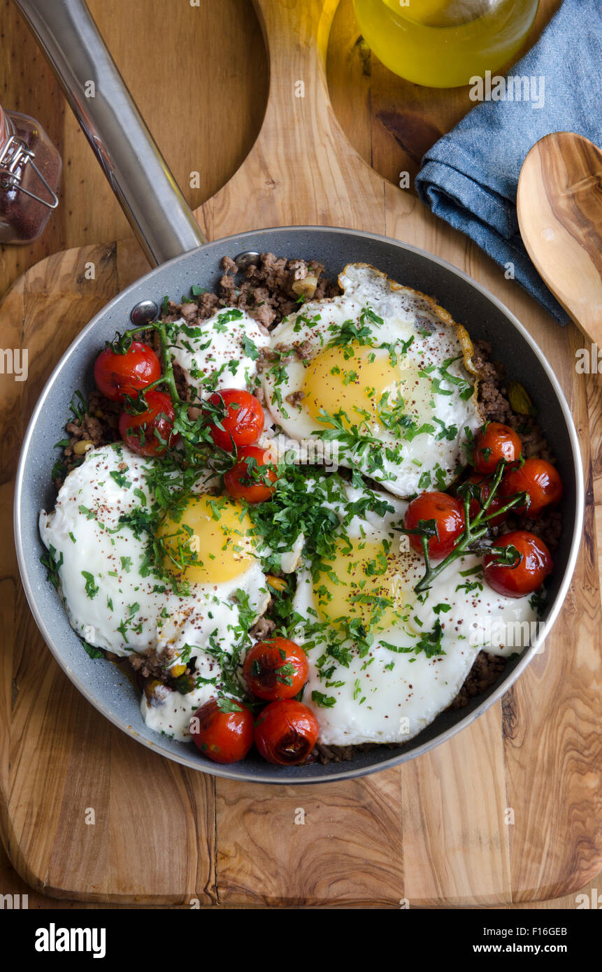 Minced lamb meat with eggs Stock Photo - Alamy Minced lamb meat with eggs Stock Photo - Alamy