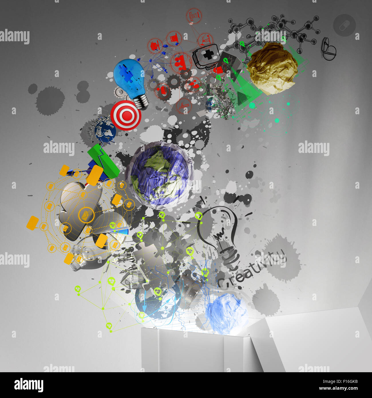 Think outside the square hi-res stock photography and images - Alamy