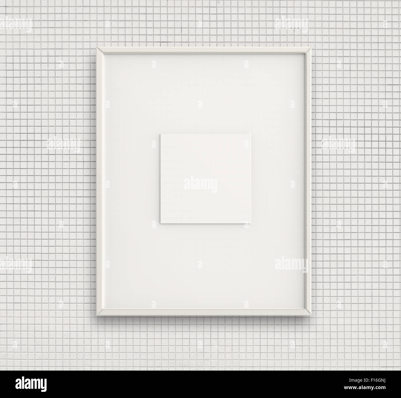 empty modern style frame on composition wall as concept Stock Photo - Alamy