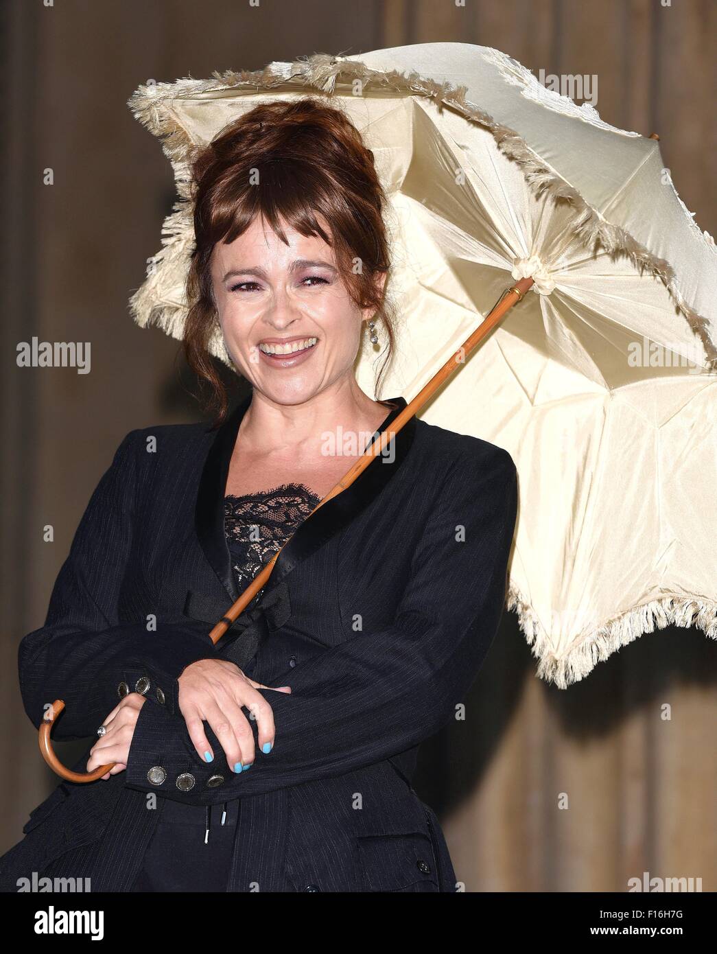 London, UK. 27th August, 2015. Helena Bonham Carter attends launch of ...