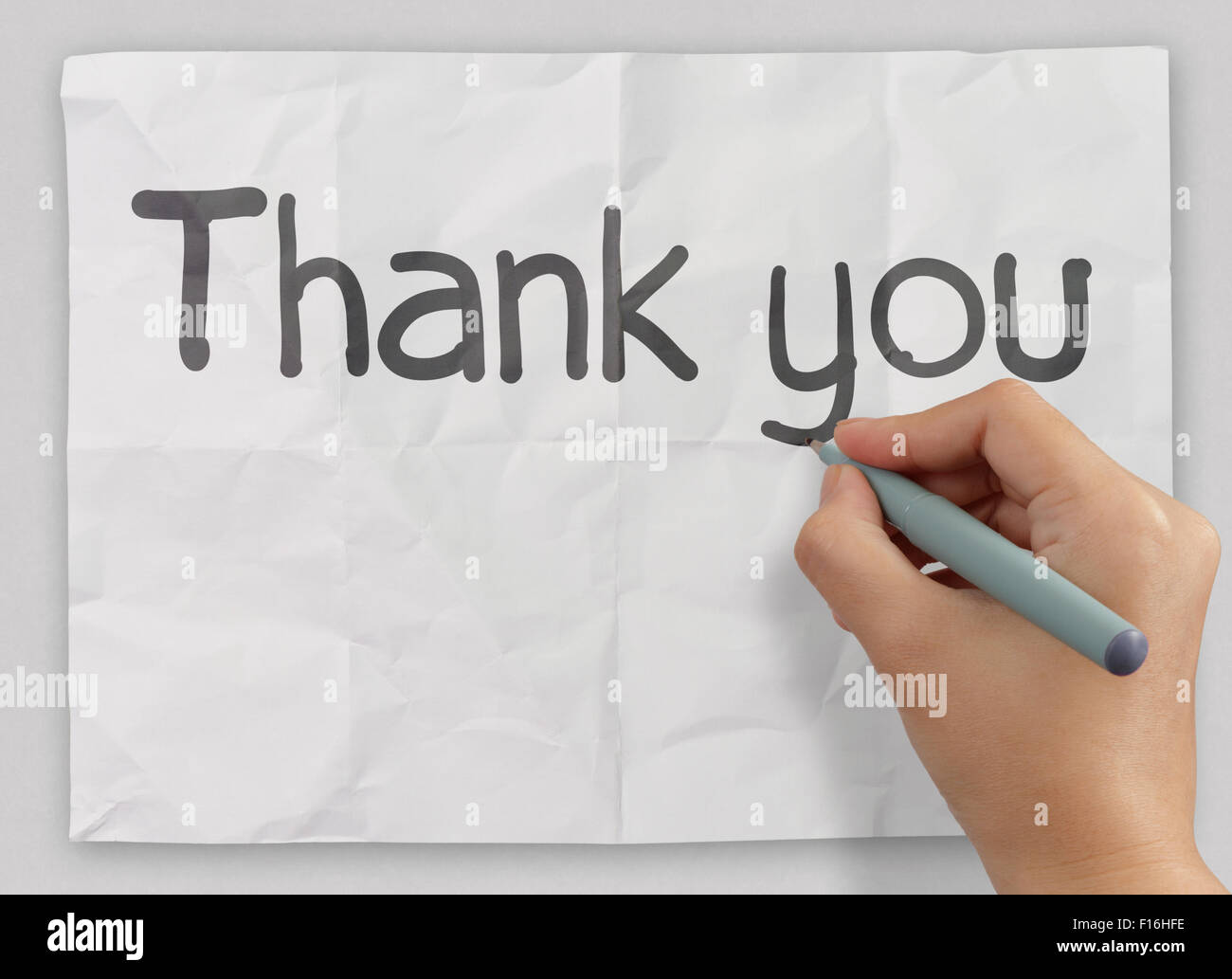 hand writing Thank you as concept Stock Photo - Alamy