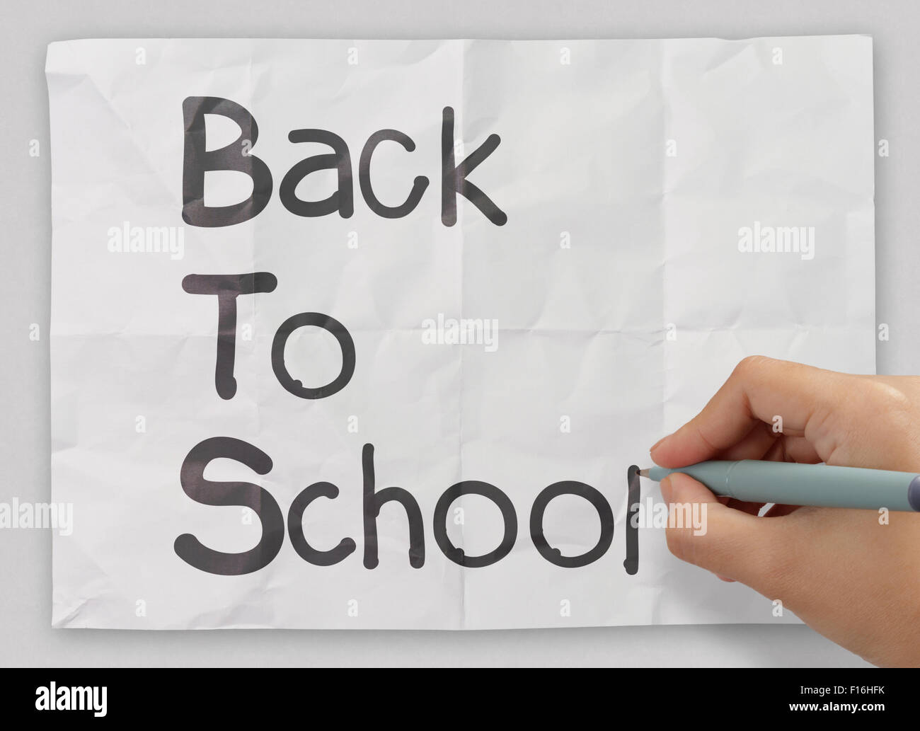 hand draws Back to School as concept Stock Photo - Alamy