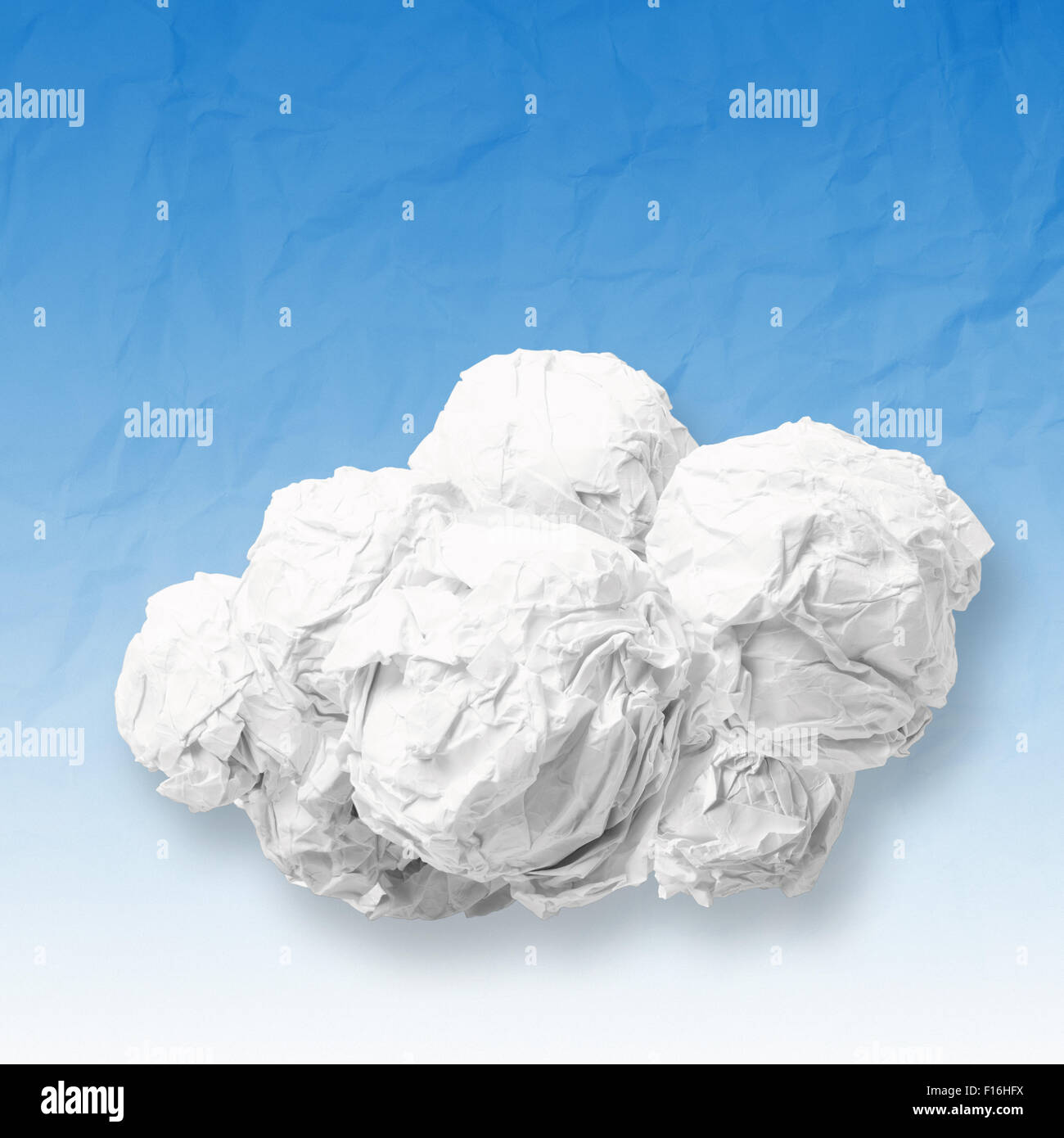 crumpled paper Cloud Computing diagram as concept Stock Photo - Alamy