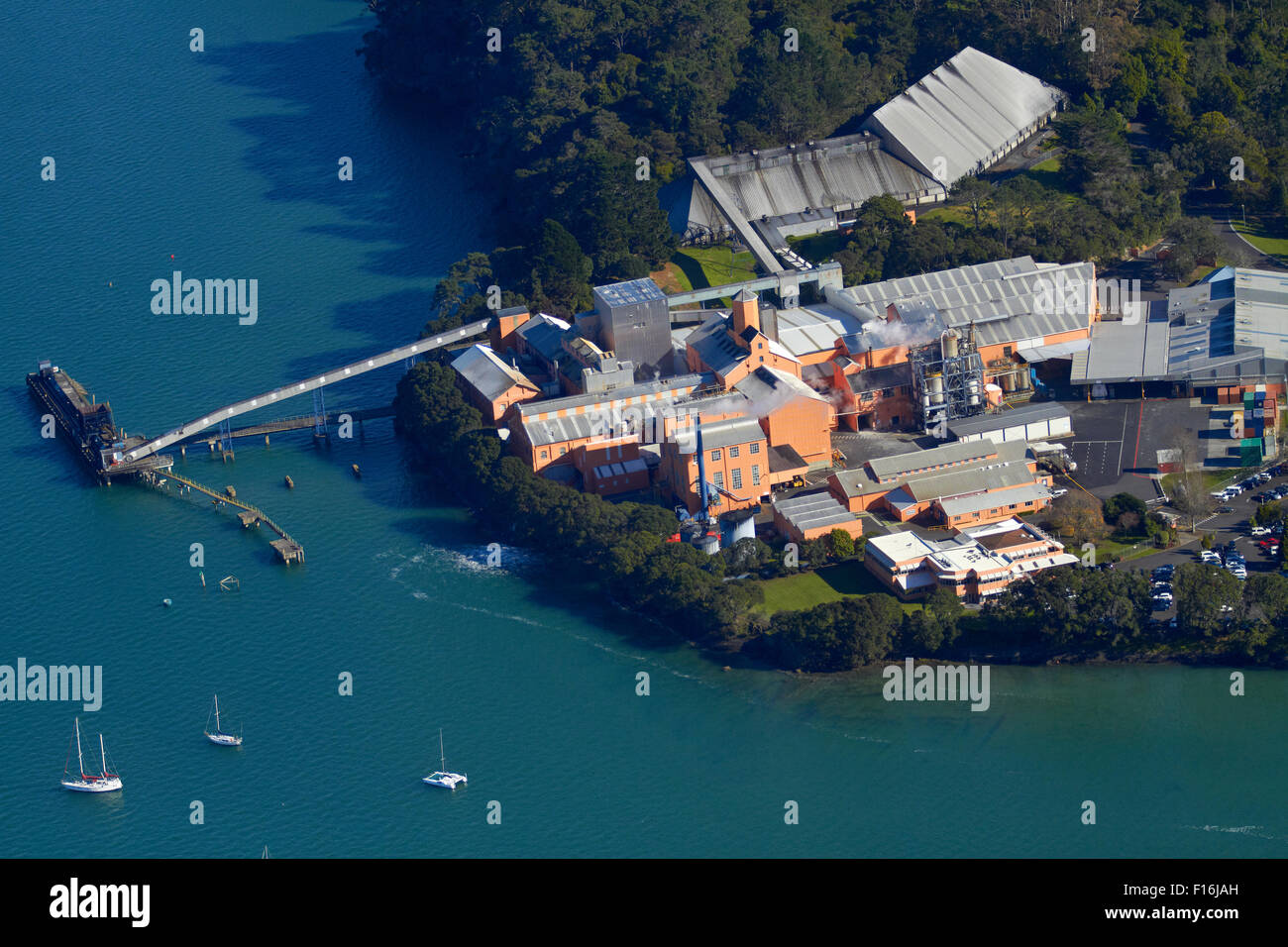 Chelsea Sugar Refinery, Birkenhead, Auckland, North Island, New Zealand ...