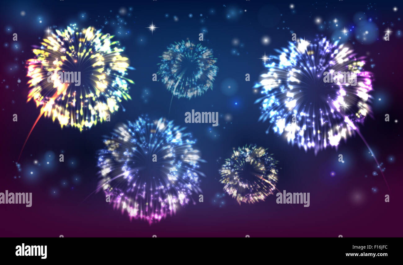 Fire works background hi-res stock photography and images - Alamy