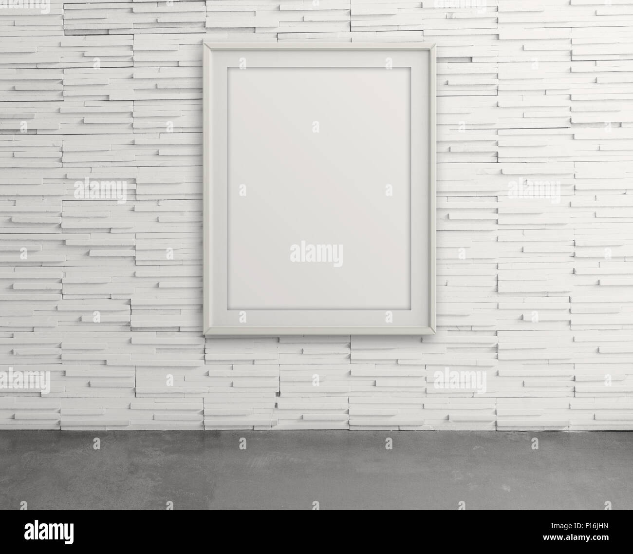 empty modern style frame on grunge wall as concept Stock Photo - Alamy
