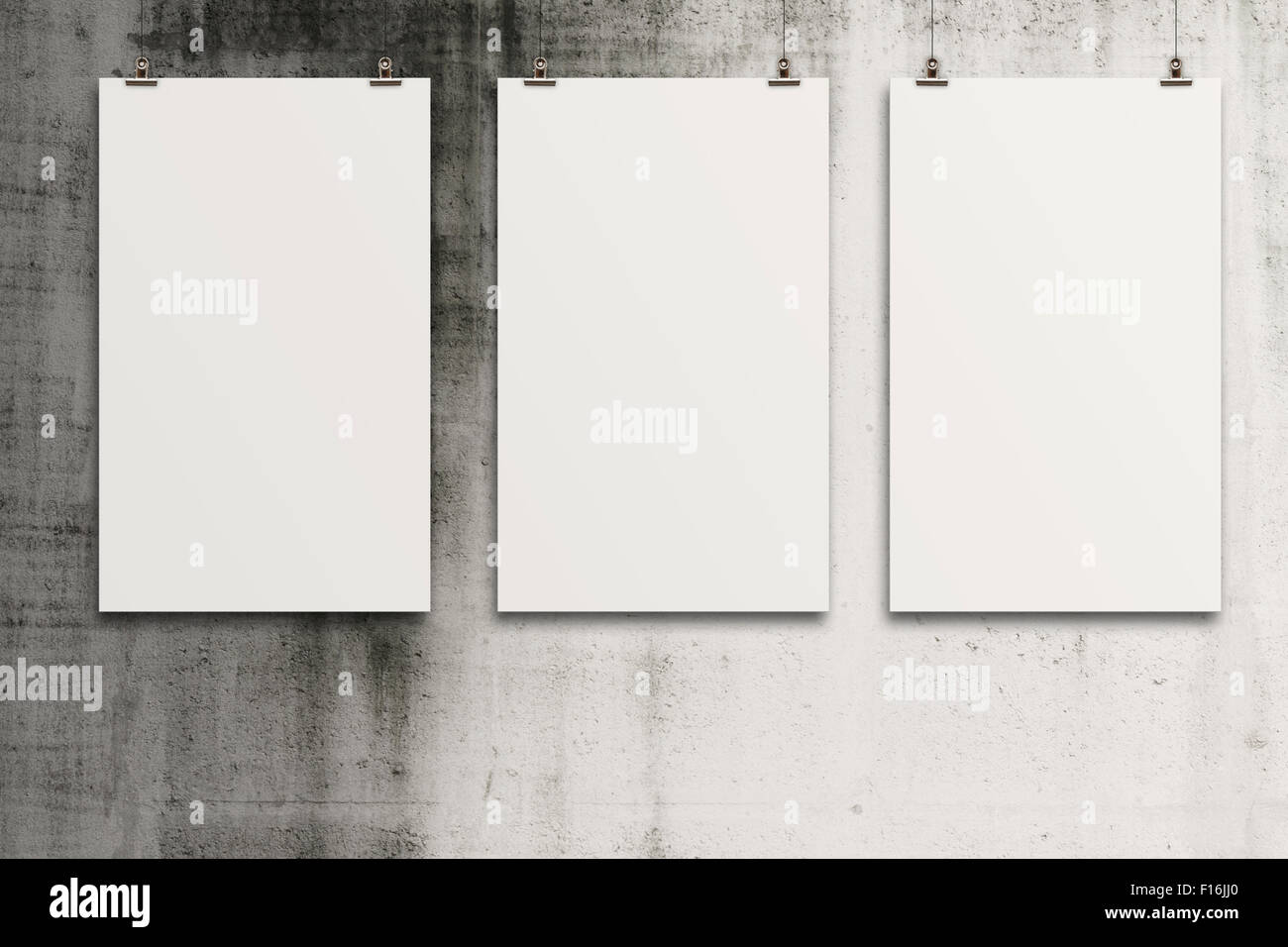 blank paper card on composition wall as concept Stock Photo - Alamy