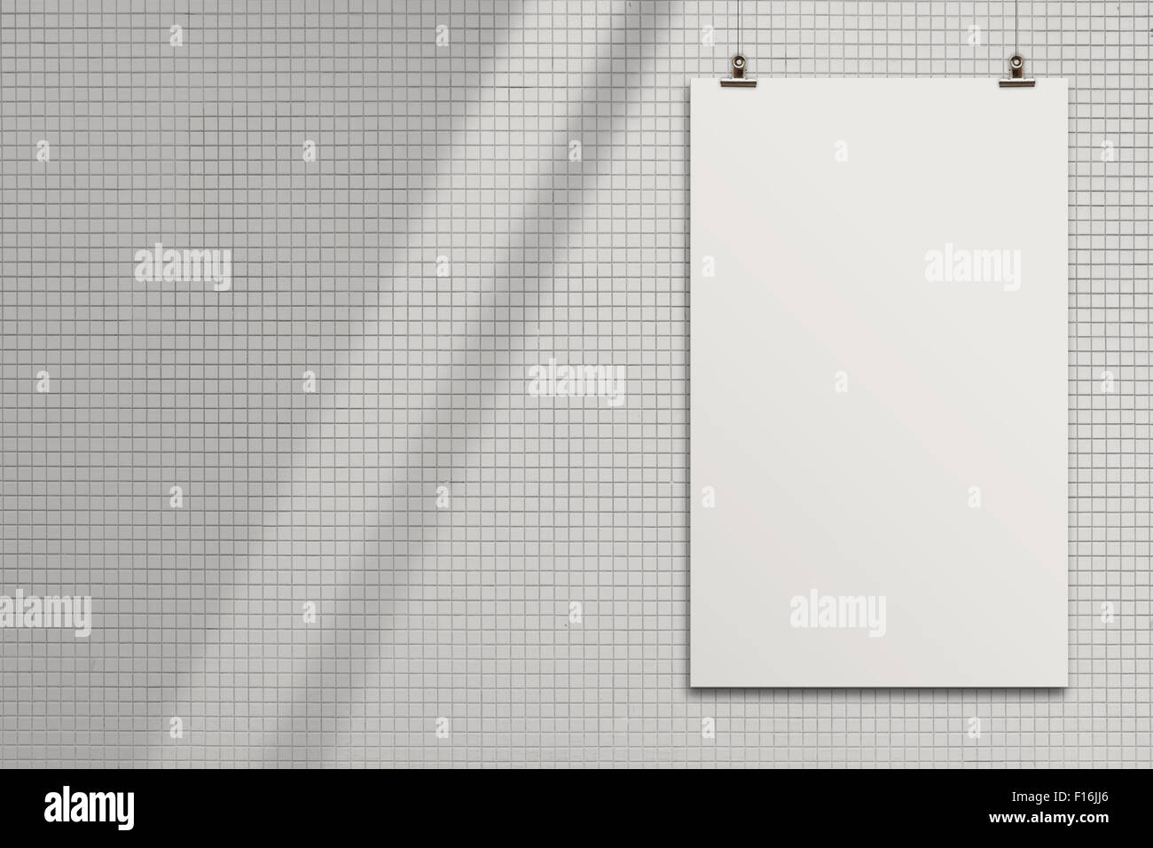 blank paper card on composition wall as concept Stock Photo - Alamy