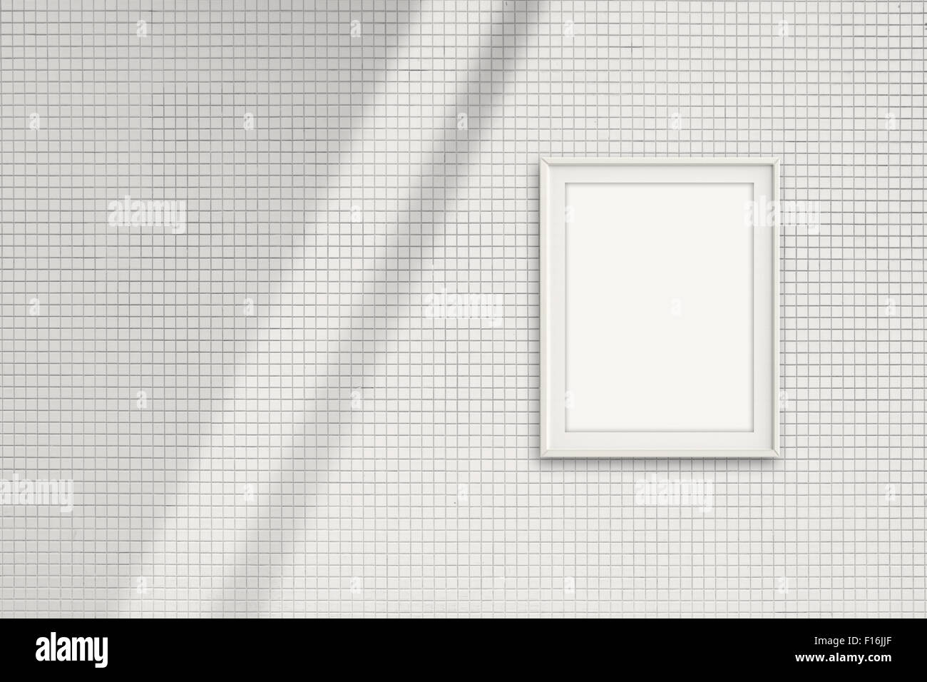 empty modern style frame on composition wall as concept Stock Photo - Alamy