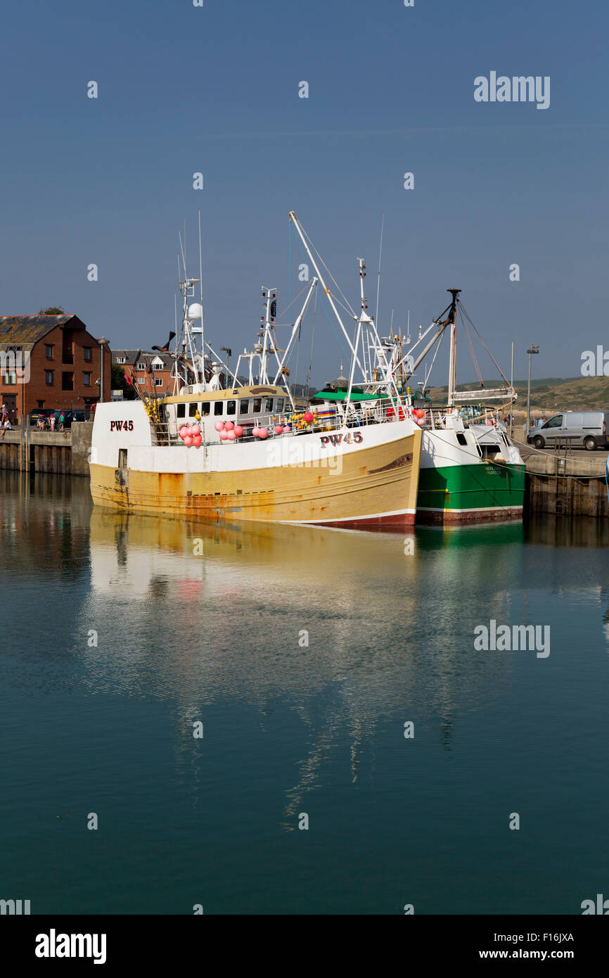 Padstow Harbour; Fishing Boats Cornwall; UK Stock Photo - Alamy