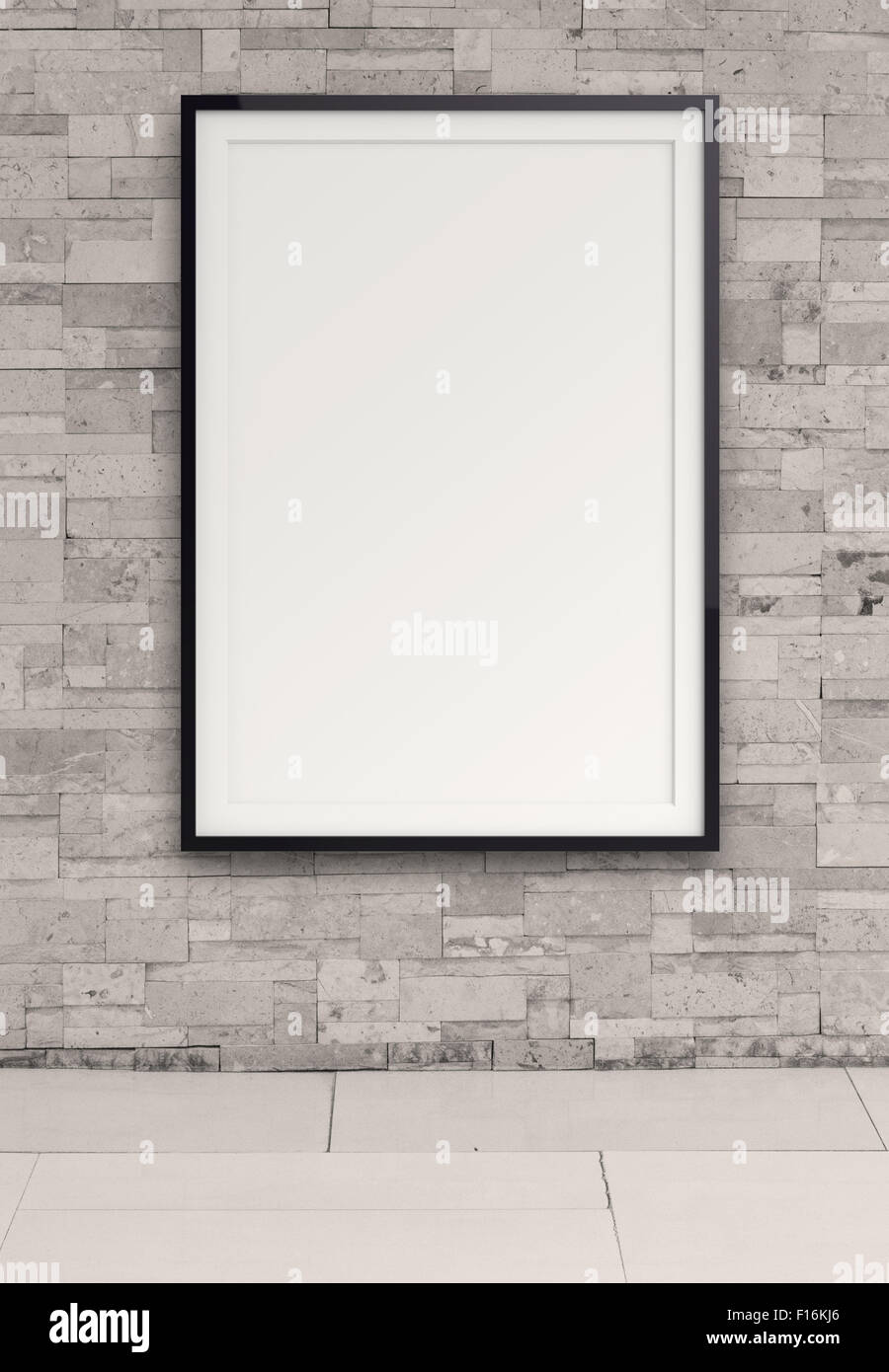 empty modern style frame on composition wall as concept Stock Photo - Alamy