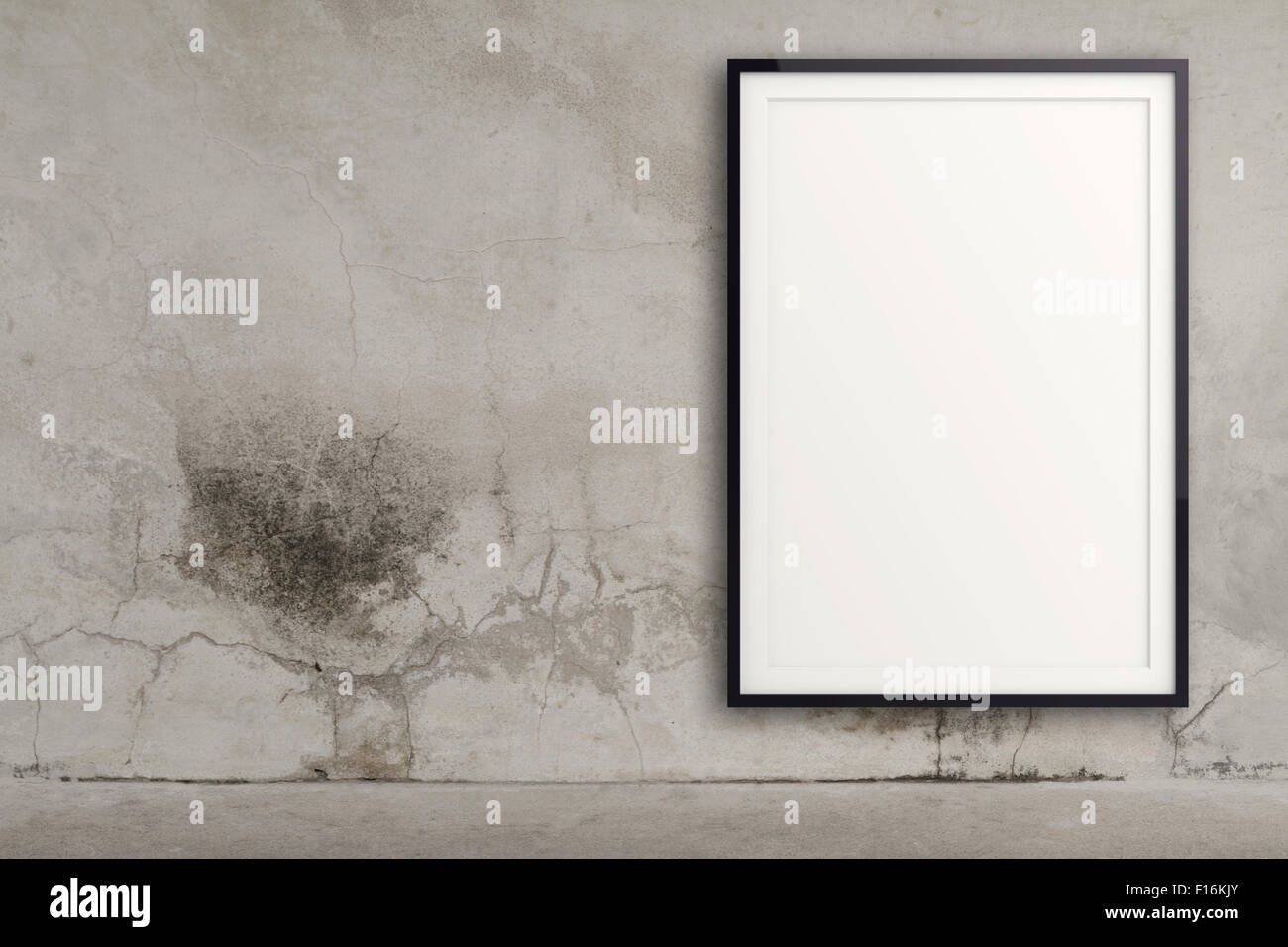 empty modern style frame on composition wall as concept Stock Photo - Alamy