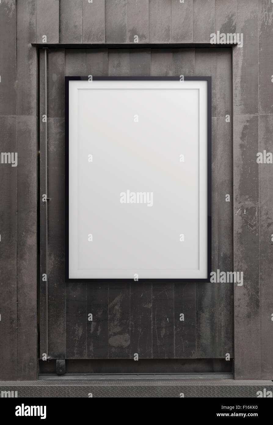 empty modern style frame on composition wall as concept Stock Photo - Alamy