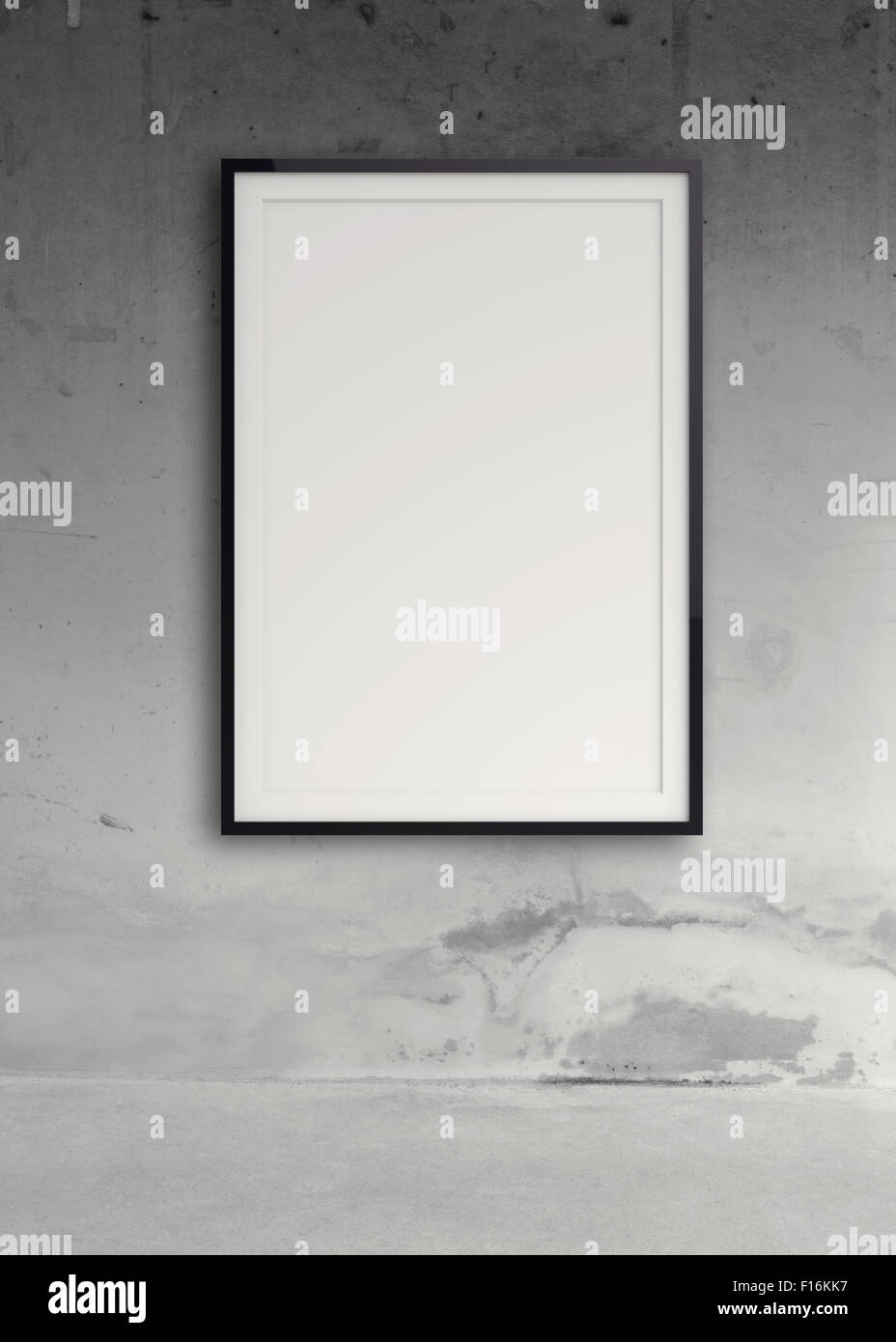empty modern style frame on composition wall as concept Stock Photo - Alamy