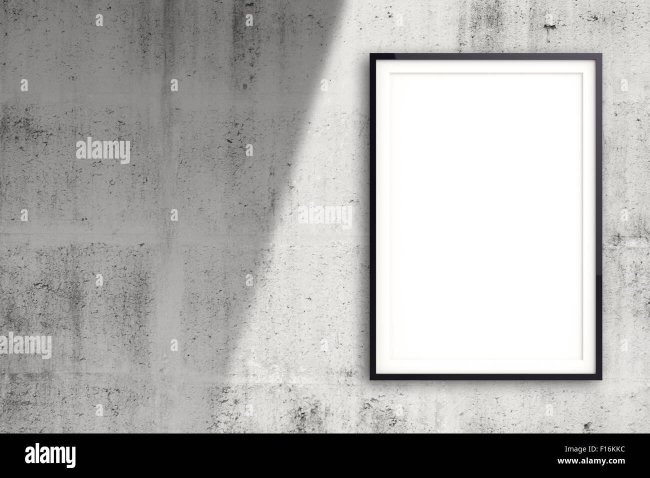 empty modern style frame on composition wall as concept Stock Photo - Alamy