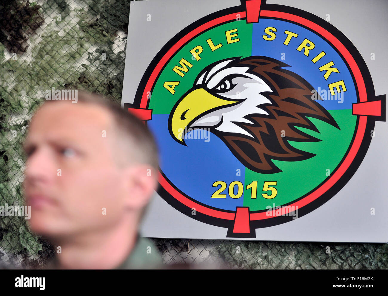 The Ample Strike 2015 NATO aviation exercise, controlled from the helicopter base in Namest ...