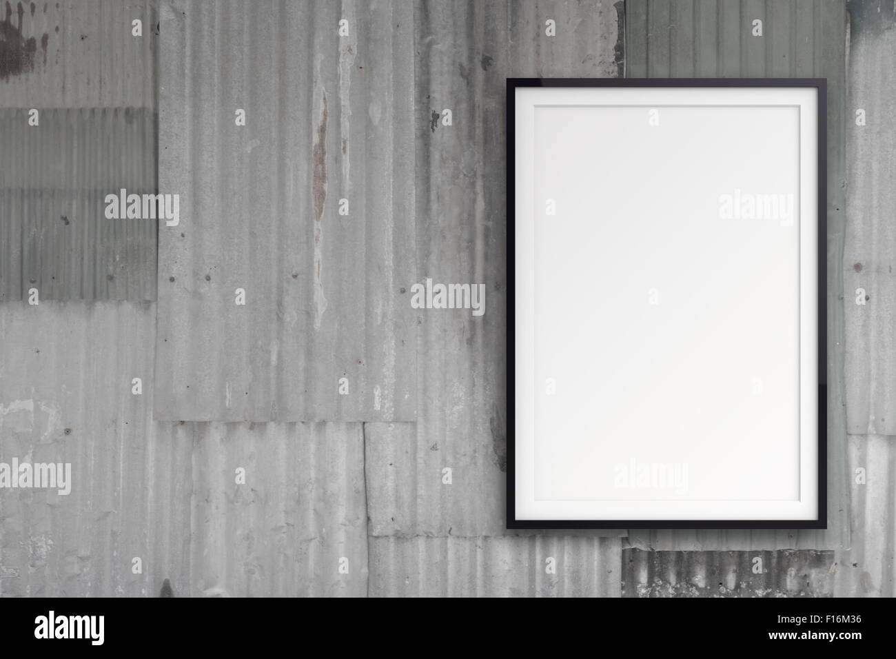 empty modern style frame on composition wall as concept Stock Photo - Alamy