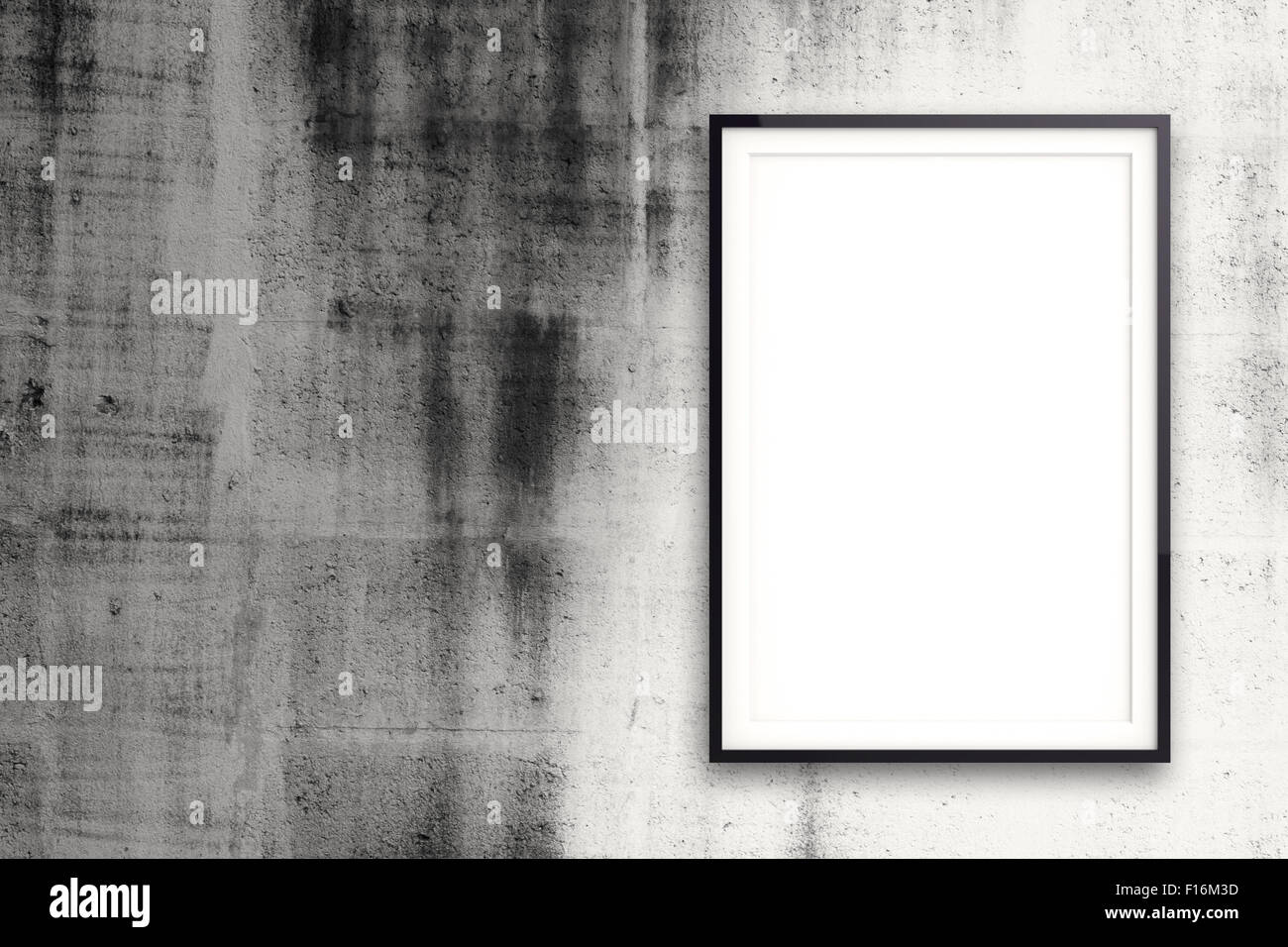 empty modern style frame on composition wall as concept Stock Photo - Alamy