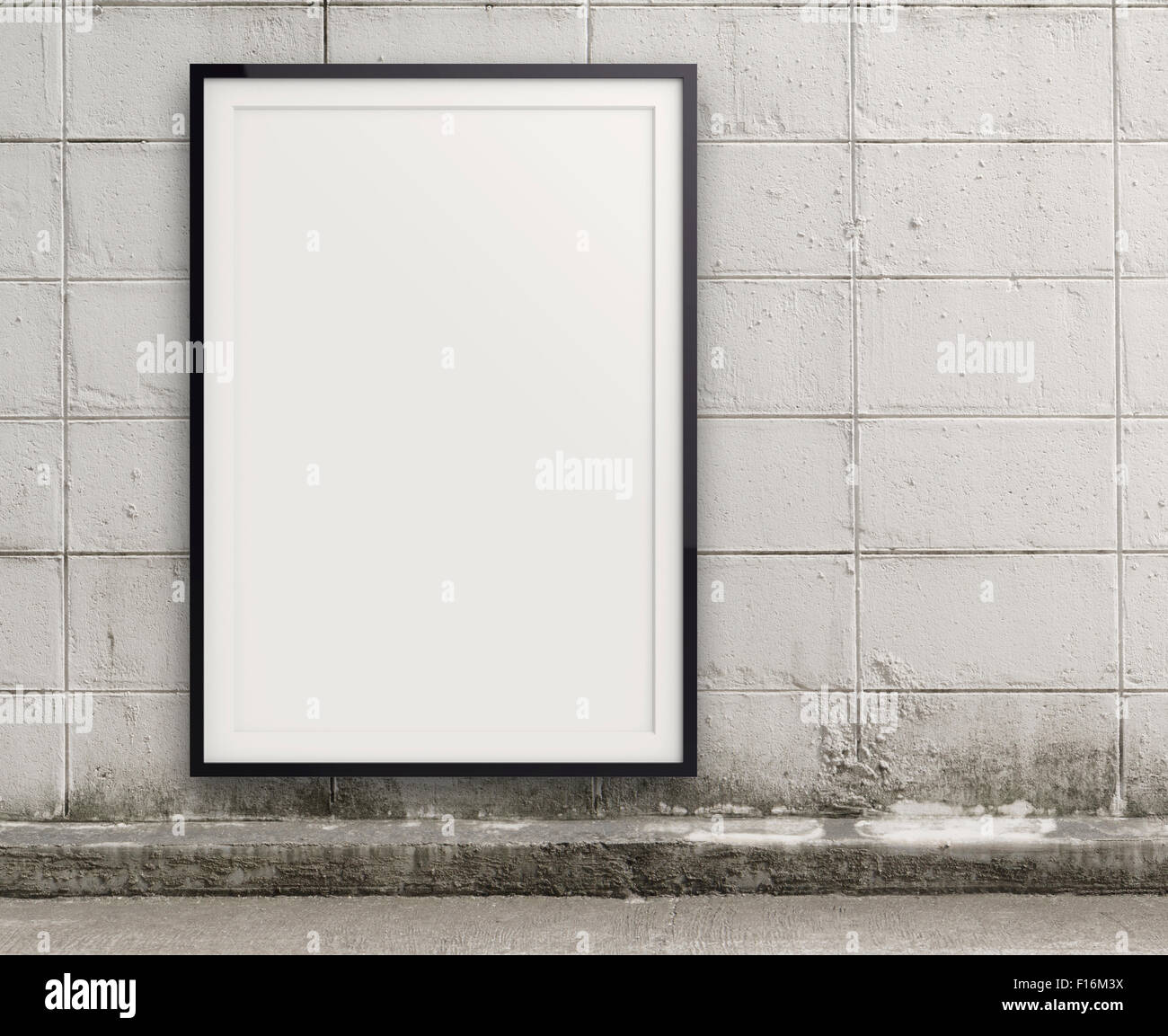 empty modern style frame on composition wall as concept Stock Photo - Alamy