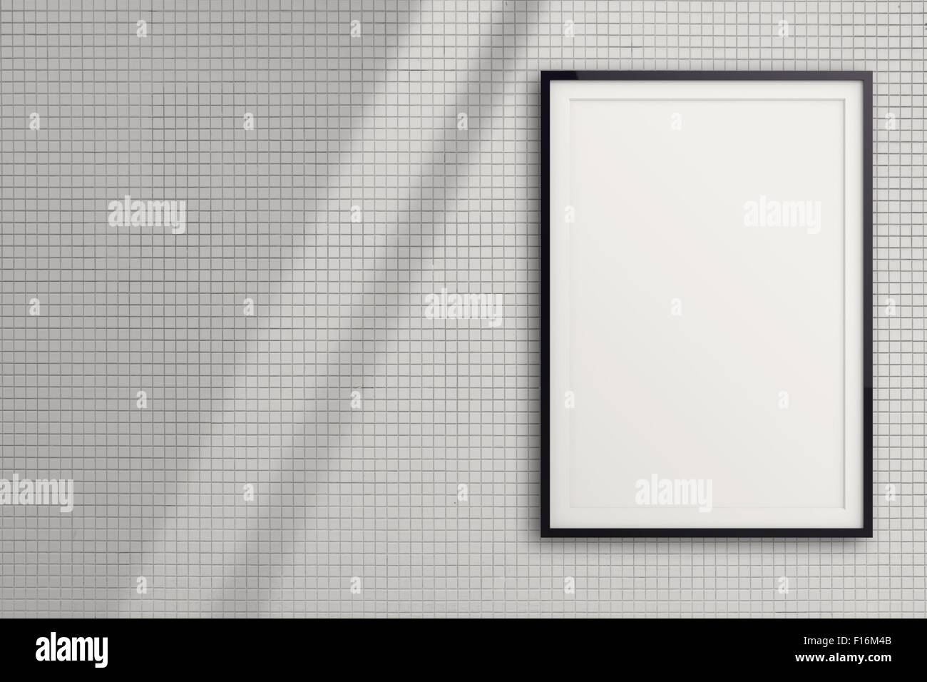 empty modern style frame on composition wall as concept Stock Photo - Alamy