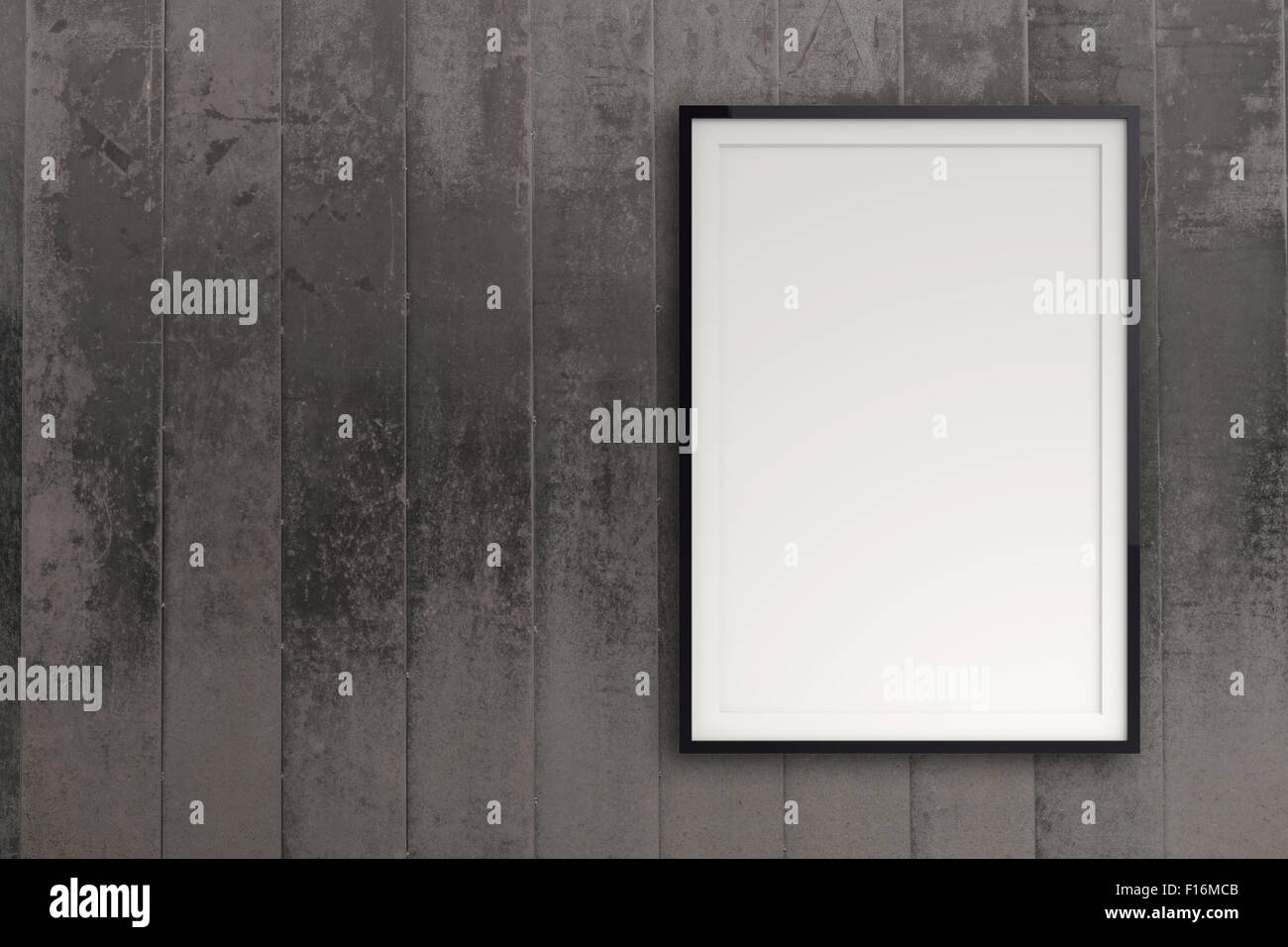 empty modern style frame on composition wall as concept Stock Photo - Alamy