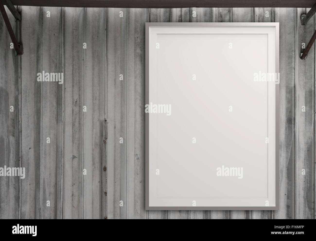 empty modern style frame on composition wall as concept Stock Photo - Alamy